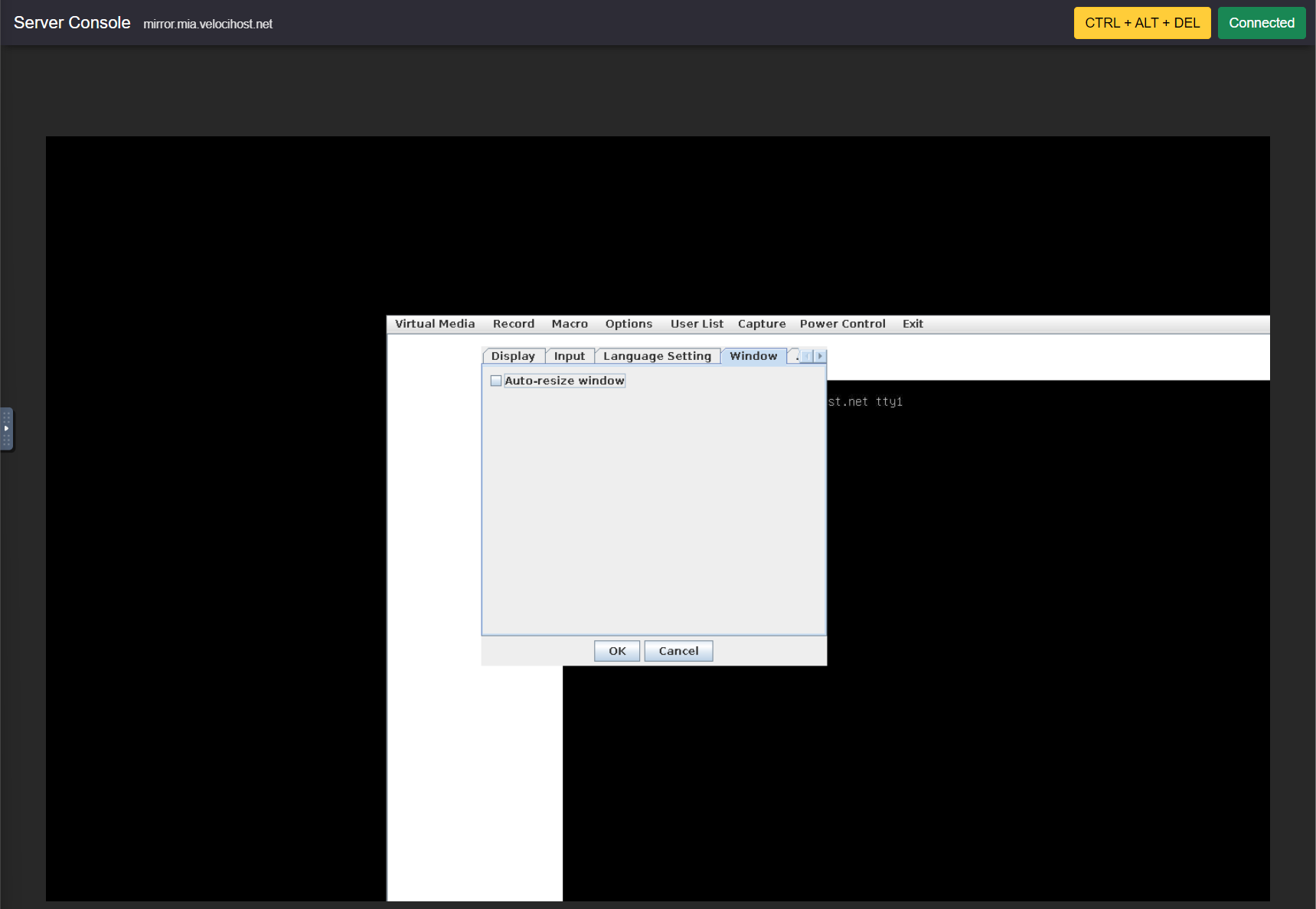 How to connect to Bare Metal Servers with the KVM console - VelociHOST